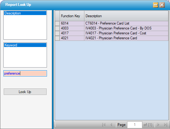 Physician Preference Card