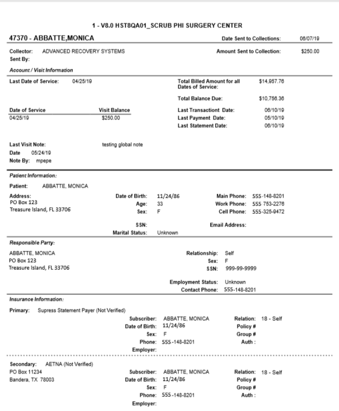 OP5004 — Collection Ledger